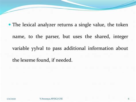 lexical analyzer generator lex pptx programming languages computing