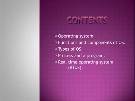 Operating System Ppt