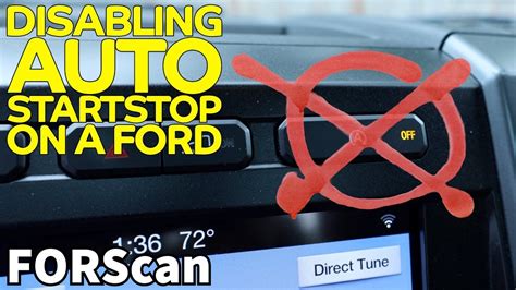 disabling auto startstop with forscan youtube