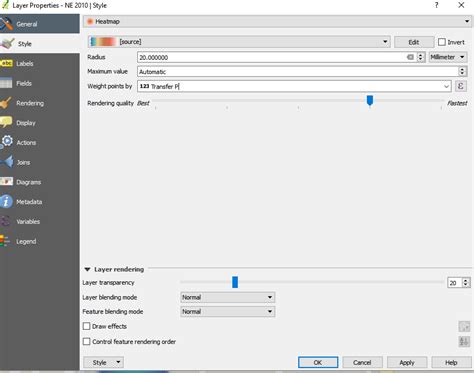 Qgis Heatmap Still Renders To Concentration Rather Than Attribute