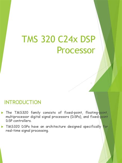 Dsp Mod 6 Ppt 1 Pdf Digital Signal Processor Central Processing Unit