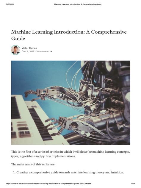 machine learning demystified an introductory guide to key concepts