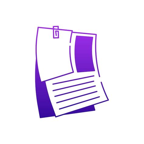 Premium Vector Sheet Paper Icon