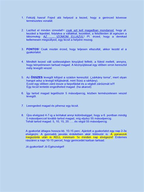 Gerinctorna Gyakorlat Pdf