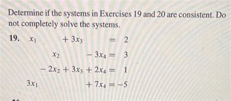Solved In Exercises 7 10 The Augmented Matrix Of A Linear