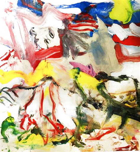 Willem De Kooning Figures In Landscape 1980 Print By Willem De Kooning