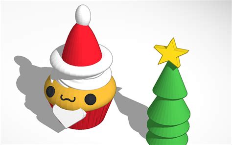 3d Design Santa Cup Cuppy From Cupcakes And Critters Tinkercad