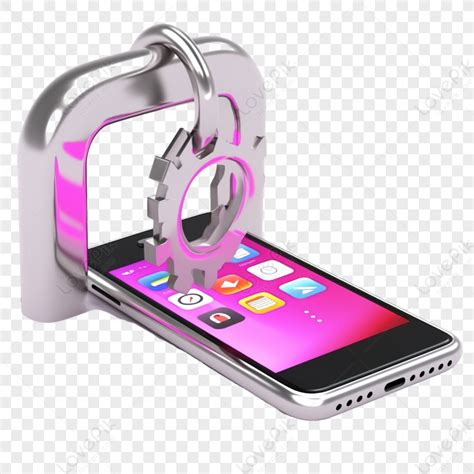 전화 보안 자물쇠의 3d 그림비밀번호보호보호하다 Png 일러스트 무료 다운로드 Lovepik