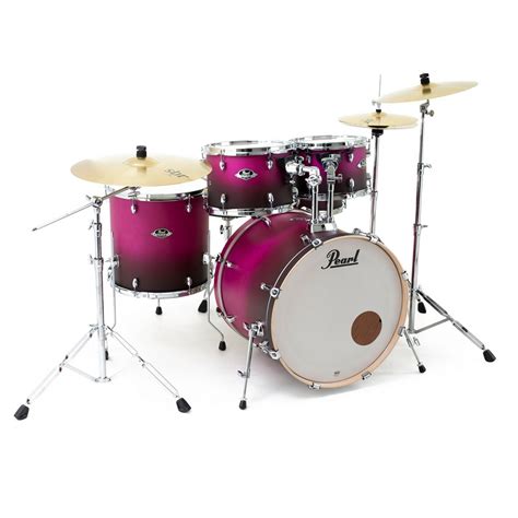 Disc Pearl Export Exx 22 Rock Drum Kit Raspberry Sunset At Gear4music