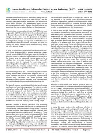 An Examination Of Wireless Body Area Networks Temperature And Reliability Aware Routing