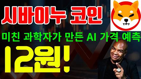 시바이누 적중률 100 미친 과학자가 만든 Ai 가격 예측 결과가 Youtube