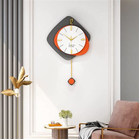 Fuuuur Modern Wall Clock Large Decorative Clock Mid