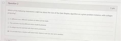 Solved Question 21 ﻿ptswhich Of The Following Statements Is