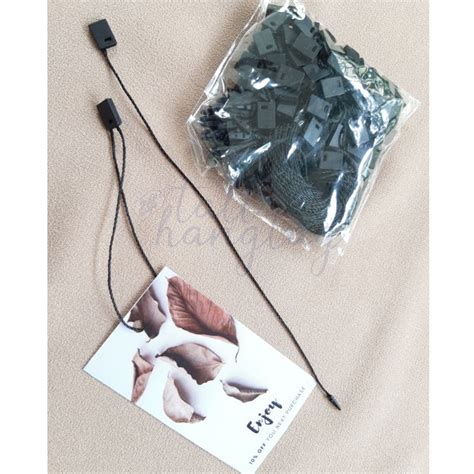 Jual Tali Hangtag Tali Tag Tali Label Nylon Hitam 100pcs