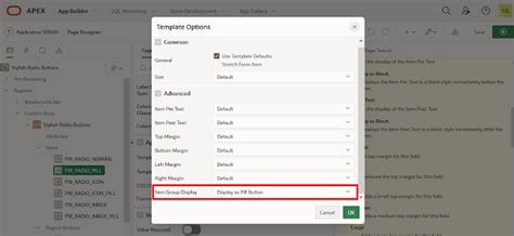 Oracle APEX Stylish Radio Buttons