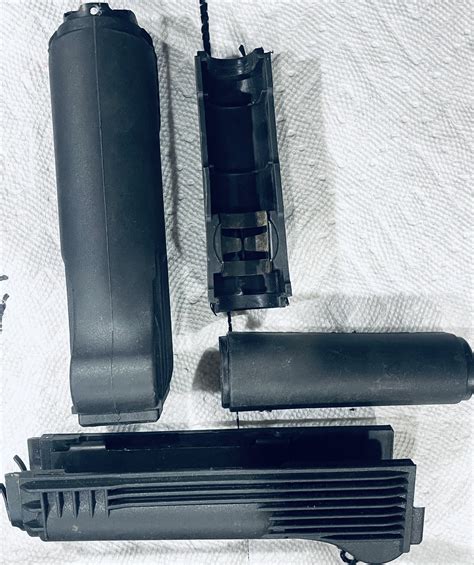 Ak47 Handguards Polish Black Polymer Upper And Lower New Ak Rifles