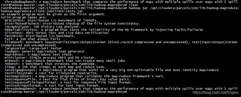 Hadoop基准测试hadoop Mapreduce Client Jobclient Csdn博客