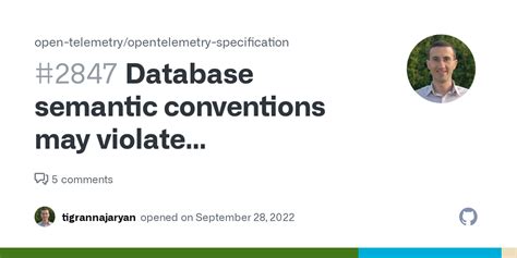 Database Semantic Conventions May Violate Namespacing Guidelines · Issue 2847 · Open Telemetry