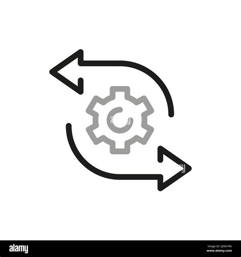 big data analysis thin line icon data processing outline pictograms