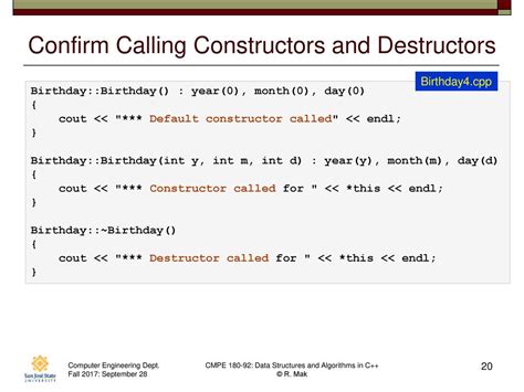 Cmpe Data Structures And Algorithms In C September 28 Class Meeting