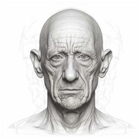 Premium Ai Image Detailed 3d Human Face Model With Meticulous