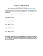 CSC 3100 Lab 1 Docx CSC 3100 Lab 1 The Basic Logic Diagram Due One Week From Assigned Date