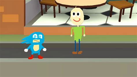 Sonic Vs Baldi Youtube