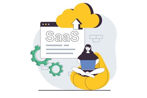 Server Maintenance Concept With People Scene Vector Image