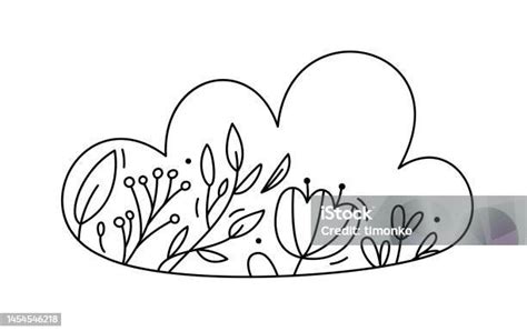 귀여운 손으로 그린 벡터 구름 선 겨울 선 열매 분기 질감 인사말 카드 아기 웹 디자인 초대에 대 한 아이콘 개요 그림 0명에 대한 스톡 벡터 아트 및 기타 이미지 Istock