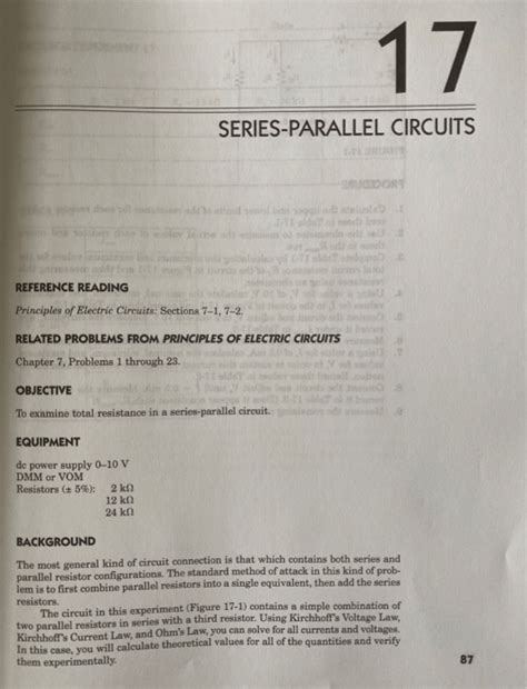 series parallel circuits questions answers circuit diagram