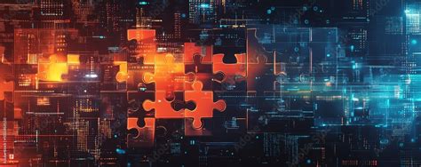 Stylized Digital Representation Of Api Integration Highlighting