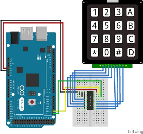 Arduino Nano I2C Matrix Keypad With PCF8574 PCF8574A GPIO 56 OFF
