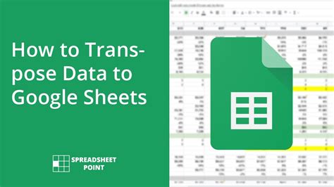 Google Sheets Invert Table Transpose Google Sheets Transposing