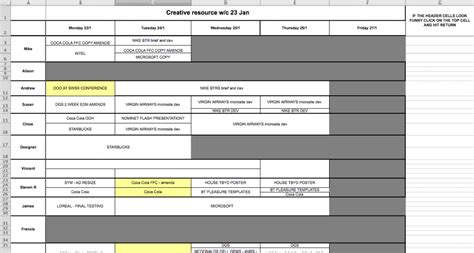 Solving The Resource Scheduling Problem Scheduling Spreadsheet Nightmares