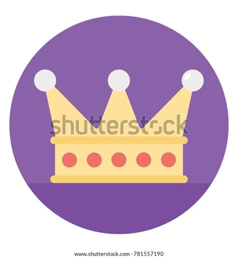 Golden Crown Gradient Mesh Flat Design Stock Vector Royalty Free
