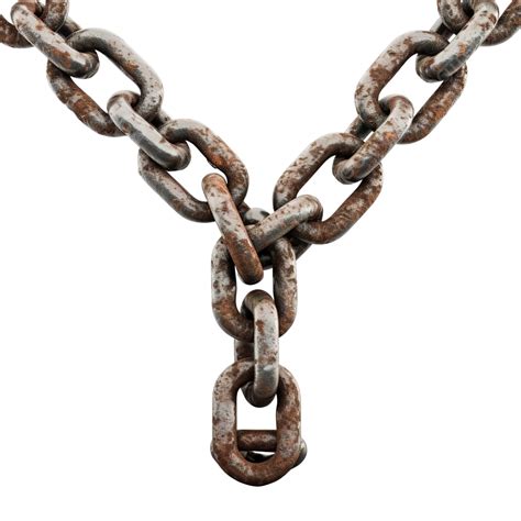 Rusty Chain Png Old Rusty Chain Isolated On The White Background Stock