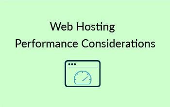 Choosing A Fast Web Host Performance Considerations