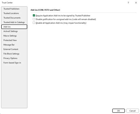 Trusted Publisher In Microsoft Excel Numxl