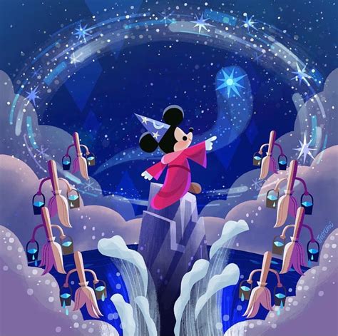 Joey Chou Disney Sorcerer Mickey In 2025 Disney Posters Disney Drawings Disney Artwork