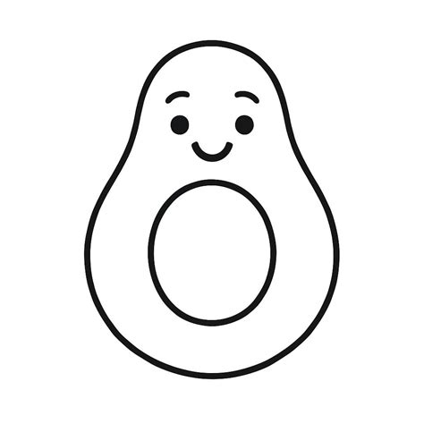 아보카도 색칠 공부 Kr에서 무료 색칠 공부