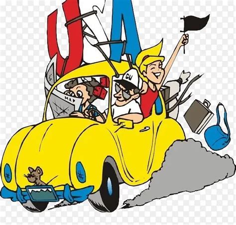 开着黄色的轿车去旅行png图片素材下载 图片编号9904776 Png素材网