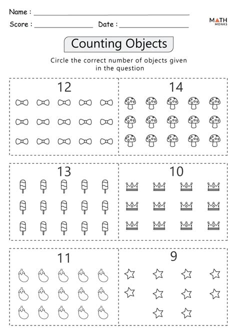 Counting Worksheets 1st Grade Free 1st Grade Math Worksheet Templates