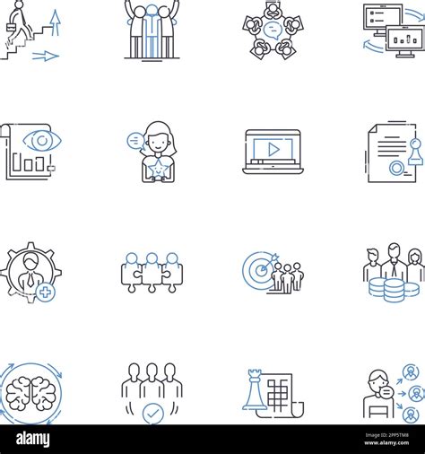 Risk Assessment Line Icons Collection Risk Assessment Analysis