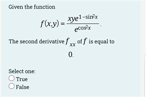 Solved Given The Function Of Two Variables Fxy