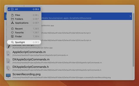 Default Folder X 60a2 Adds Spotlight To Quick Search St Clair