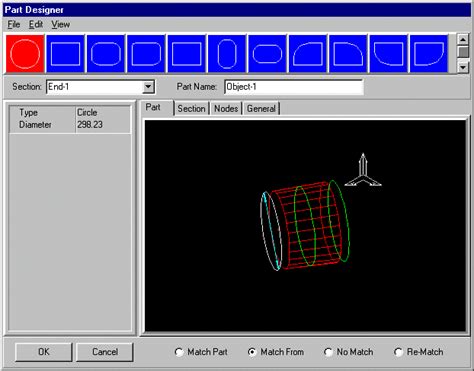 dialog edit part dialog box