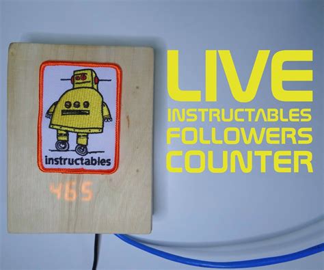 Live Instructables Followers Counter R Arduino