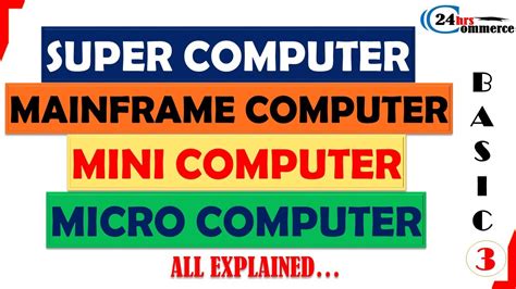 Classification Of Digital Computersupermainframeminimicro Computer2020 Youtube