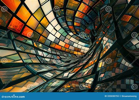 Ultra Abstract Photograph Of A Mirror By Generative Ai Stock