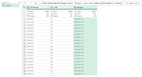 got bitten by an undefined data column in powerquery wmfexcel